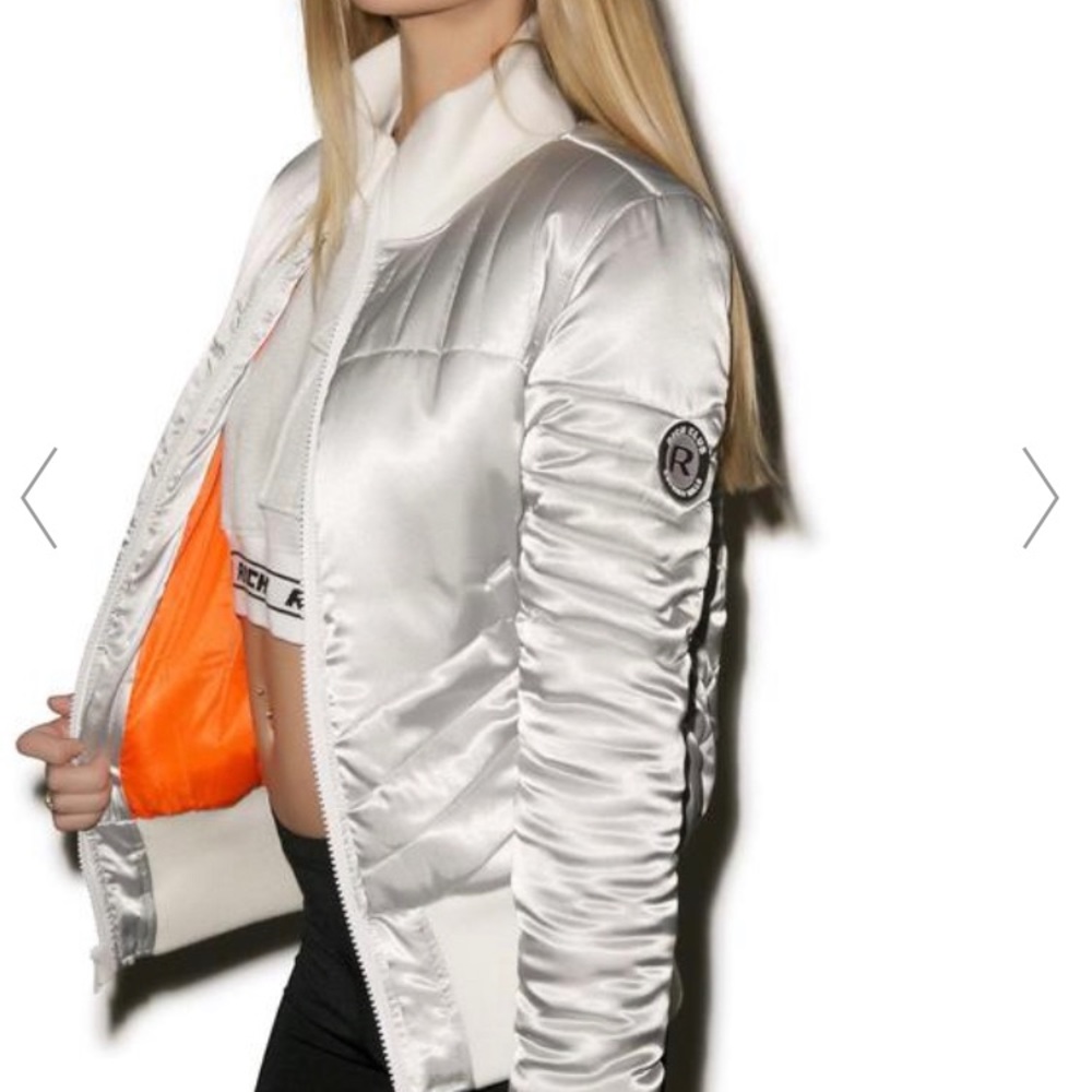 Joyrich Quilted Satin Jacket - Gem
